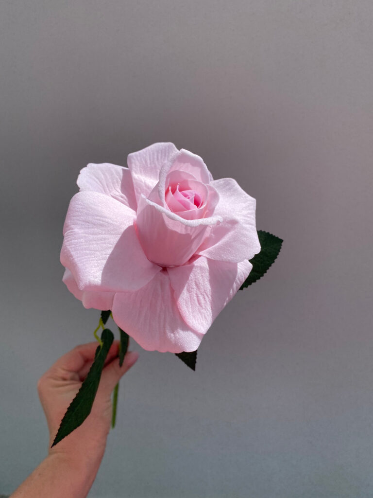 Pastel Pink Bella Velvet Rose | Silk Studio