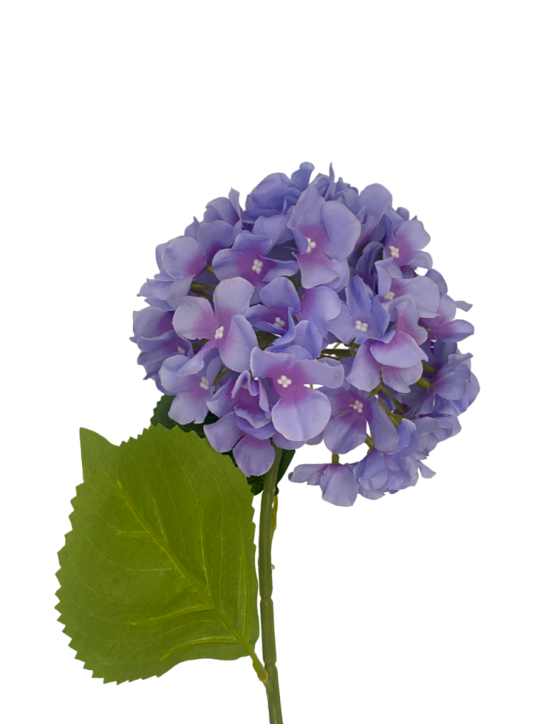 Lavender Blue Delta Hydrangea Stem | Silk Studio