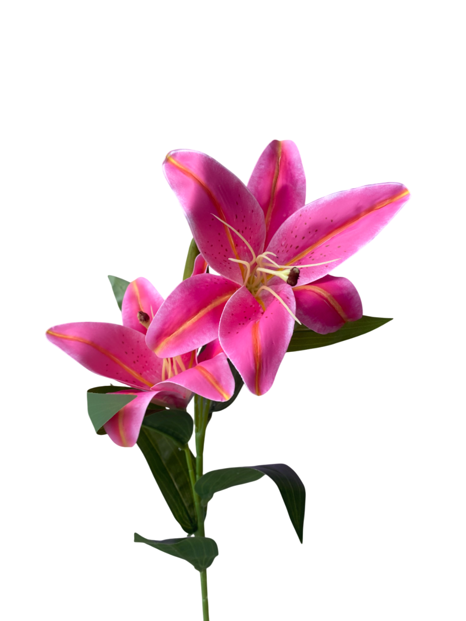 Pink Lola Oriental Lily Spray | The Silk Studio